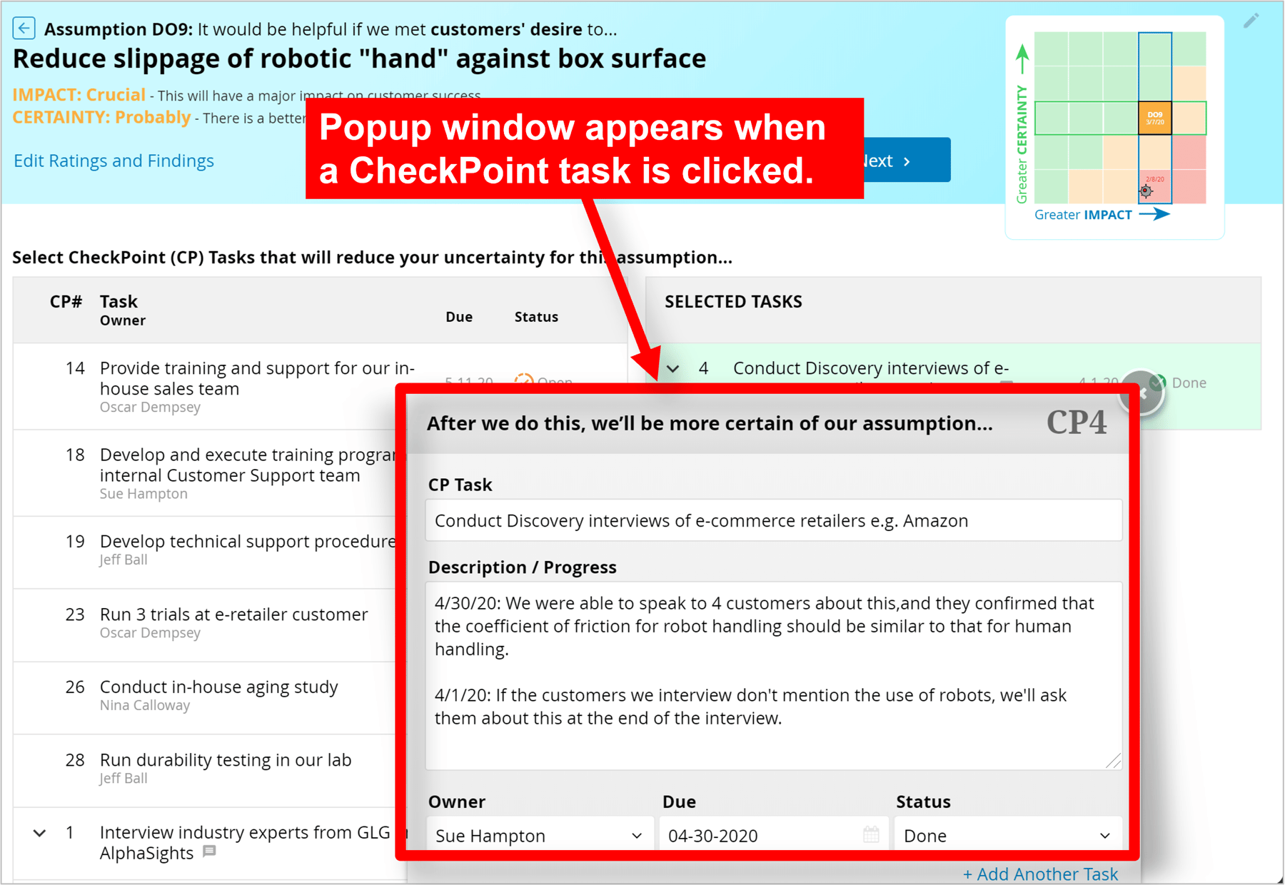 2. Add and edit CheckPoint tasks