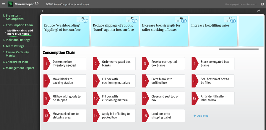 2. Build your consumption chain