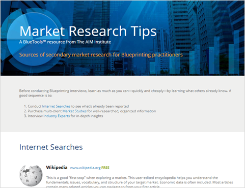 1. Sources of secondary research