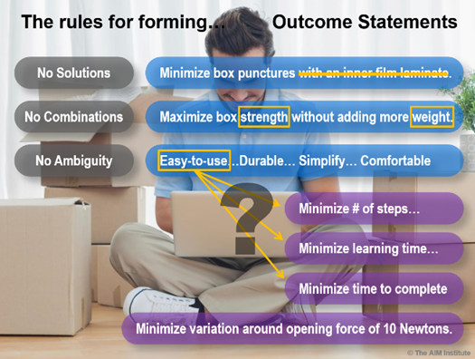 4. "Clarify" with an outcome statement