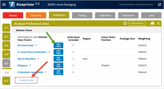 1. Creating “Market Views”