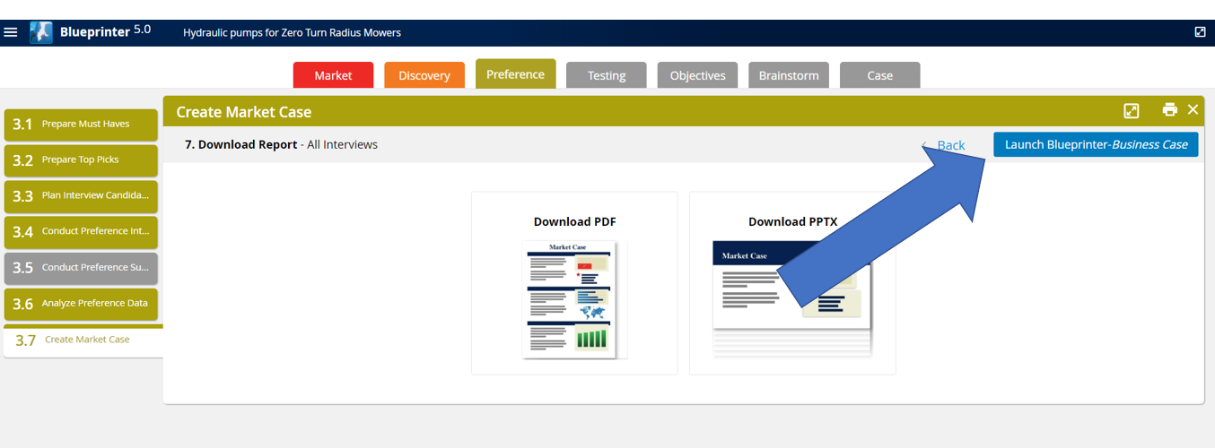Where do I find the Excel version of Blueprinter® software?